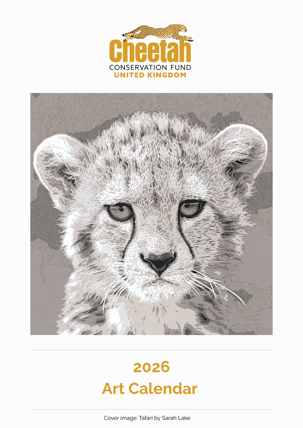 CCF UK 2026 Art Calendar – Cheetah Conservation Fund